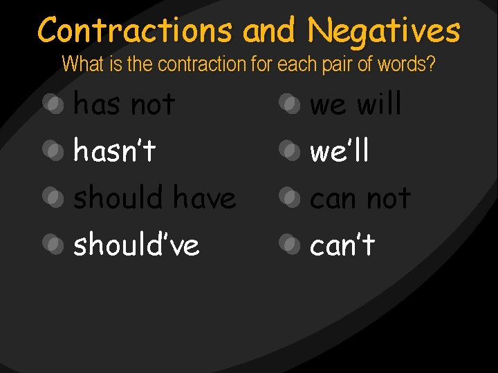 Spelling Words Suffixes ate ive ship activate negative