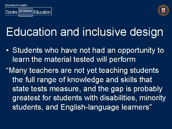Inclusive design what size fits all Brian Sayer