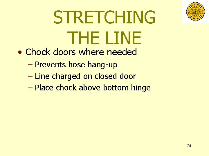 Engine Company Riding Positions Handline Stretching 1 Engine