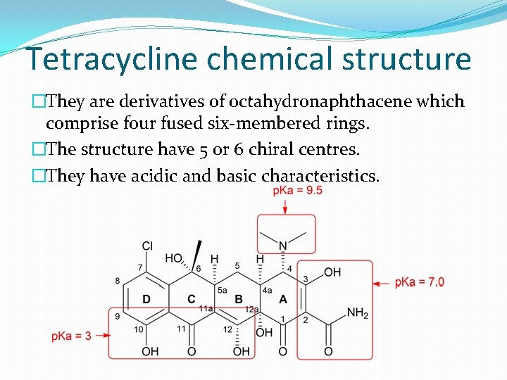 Tetracyclines Are bacteriostatic antibiotics having broad spectrum of