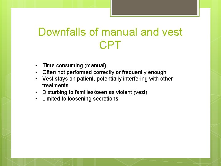 Best Practices in Lung Management Experiences using Meta