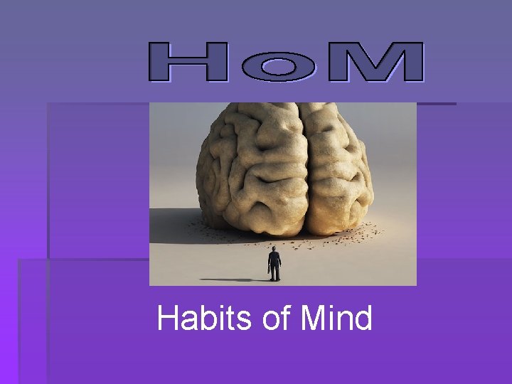 Habits of Mind Ho M Sign your name