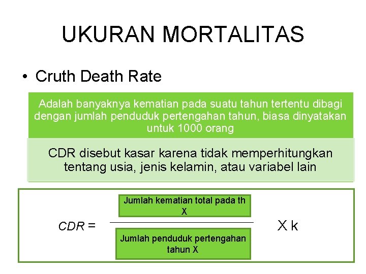 UKURAN MORBIDITAS MORTALITAS DALAM EPIDEMIOLOGI DEFINISI SEHAT SAKIT