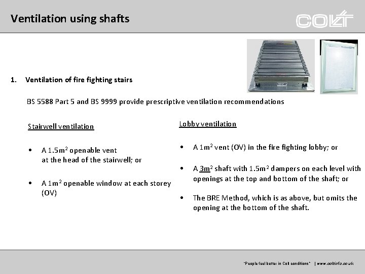 Colt International Ltd Smoke and environmental ventilation of