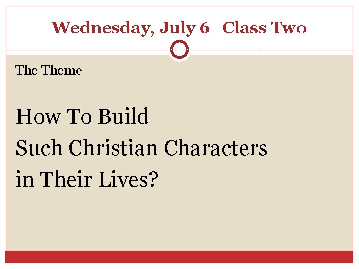 How To Develop Christian Character in Youth age