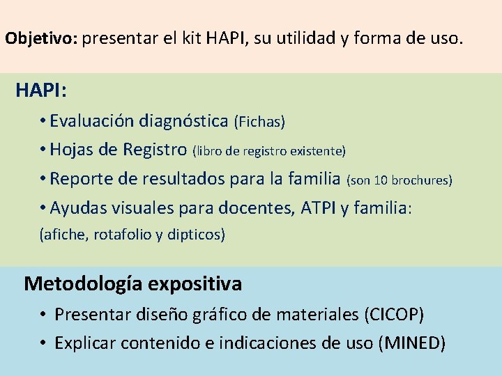 KIT HAPI Herramientas Amigables para la Primera Infancia