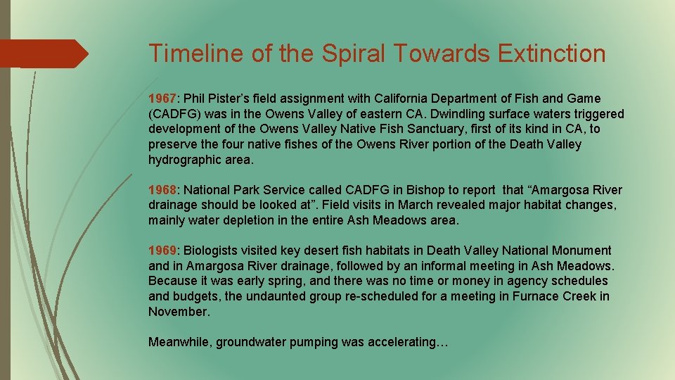 Battle Against Extinction The Desert Fishes Council legacy