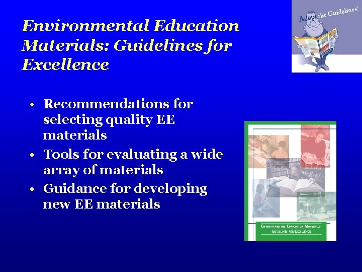 National Project for Excellence in Environmental Education Primary