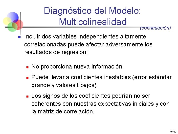 15 Anlisis de Regresin Mltiple 15 1 Se