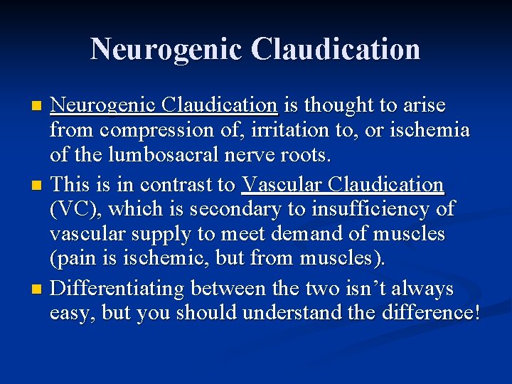 Online Module Spine Degenerative Disc Disease and Low