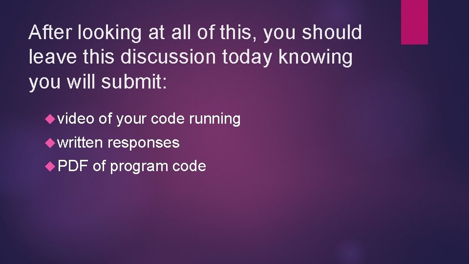 DAY 1 CREATE PERFORMANCE TASK REVIEW THE TASK