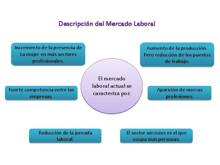 El Mercado Laboral El mercado laboral a sufrido