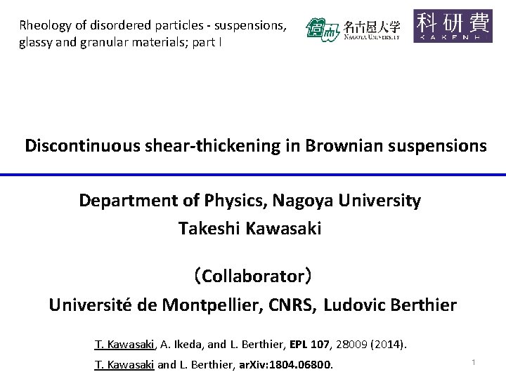 Rheology of disordered particles suspensions glassy and granular