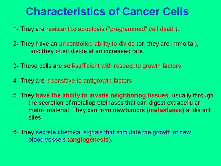CANCER BIOLOGY PHL 417 SOLID TUMOURS Anal carcinoma