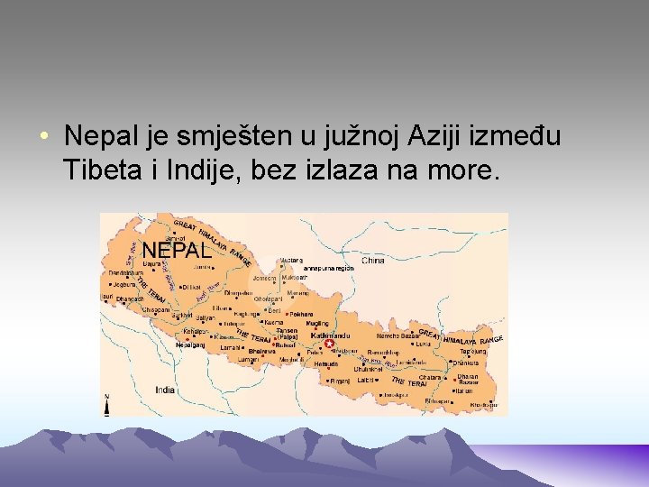 NEPAL Zastava Nepala je jedina dravna zastava koja