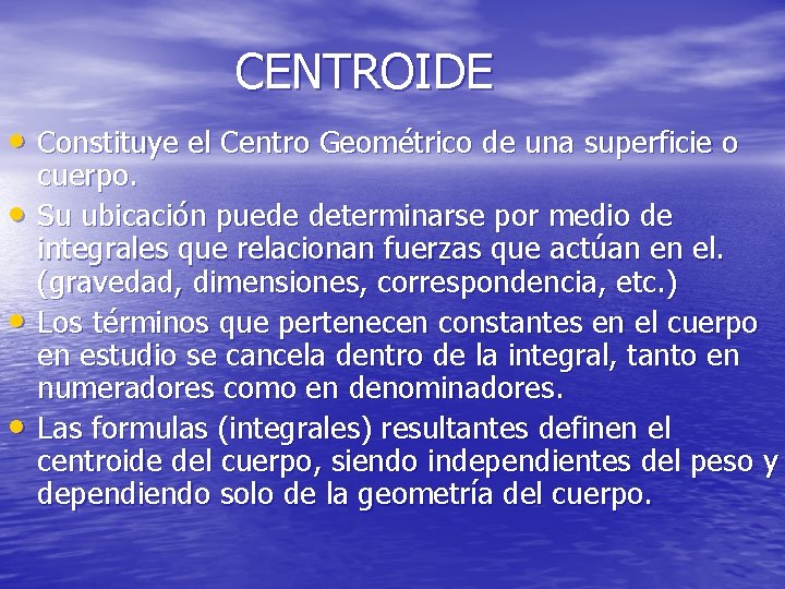 CENTROIDES DE SUPERFICIES PLANAS MARTINEZ GUZMAN ELIZABETH CALCULO