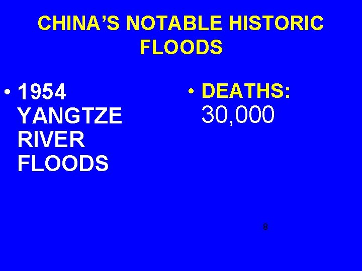 LESSONS LEARNED FROM PAST NOTABLE DISASTERS PART III
