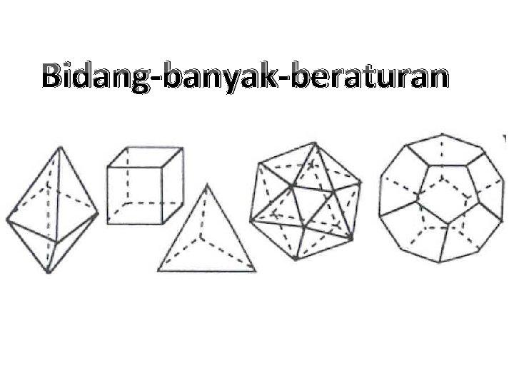 Definisi Bidangbanyak Suatu bidangbanyak polyhedron adalah gabungan dari