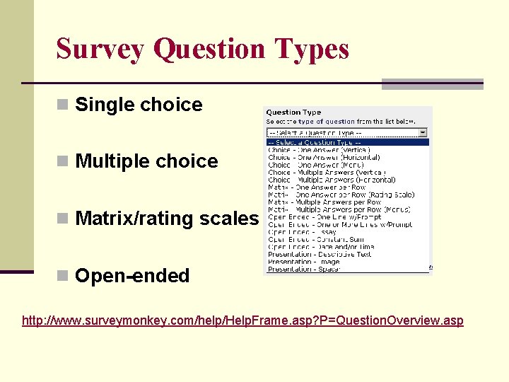Surveying Survey Monkey a quick guide by Sam