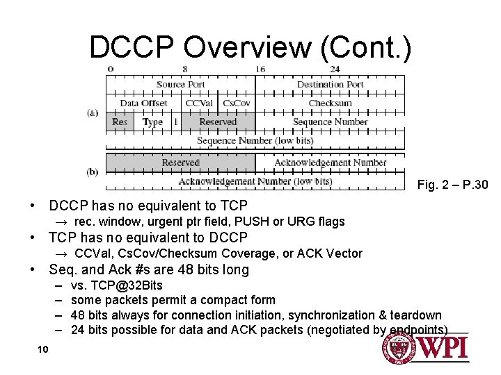 Designing DCCP Congestion Control Without Reliability By Eddie