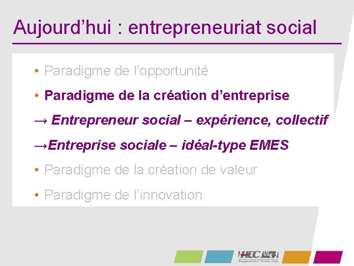 Entrepreneuriat social enjeux pour la recherche et lenseignement