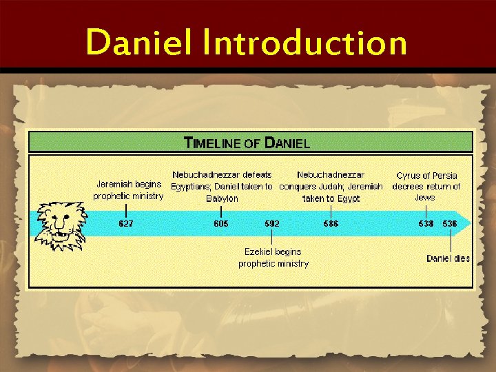 Chapter 1 biblestudyresourcecenter com Daniel Introduction Daniel ...