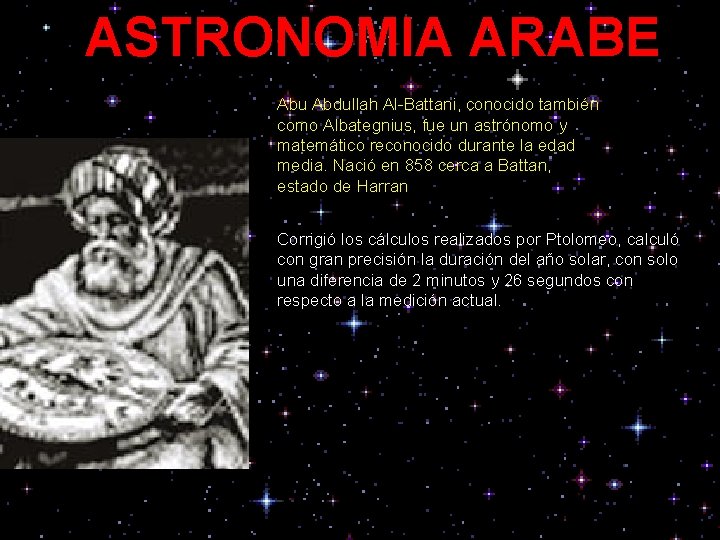 BREVE HISTORIA DE LA ASTRONOMIA 2 ciclo de