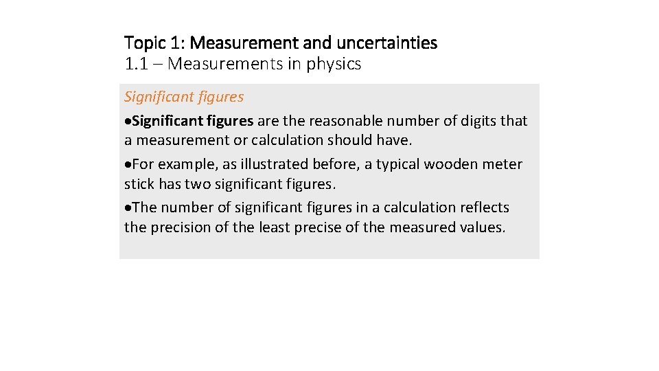 1 1 Precision and Uncertainty DP Physics G