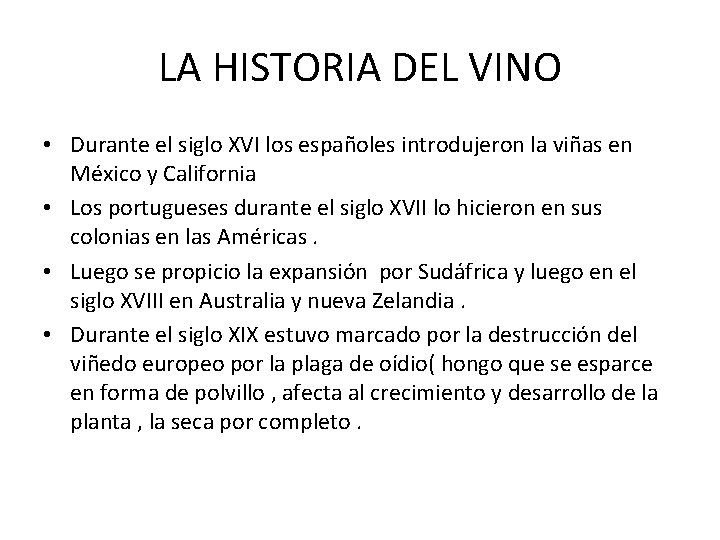 INTRODUCCIN AL MUNDO DEL VINO SU HISTORIA Y