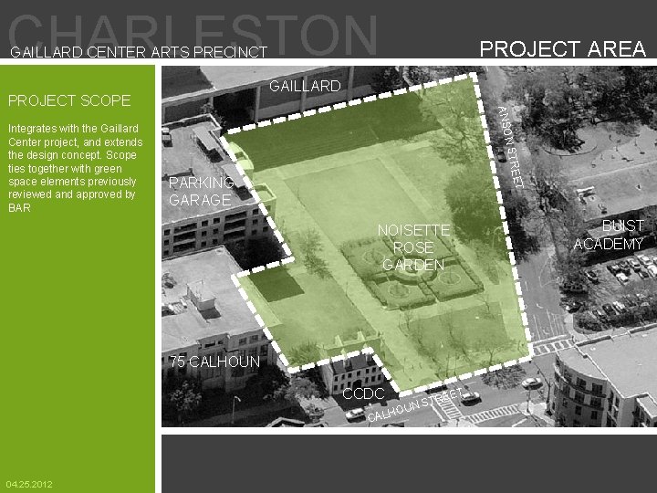 CHARLESTON THE GAILLARD CENTER ARTS PRECINCT designed to