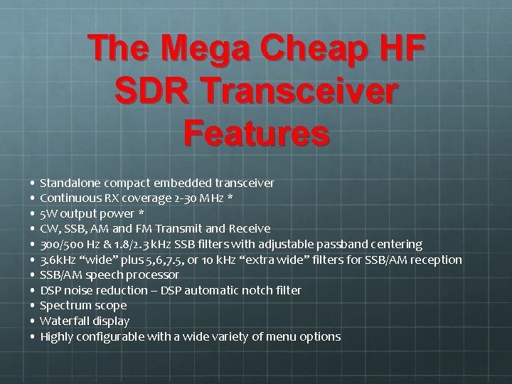 Mission Impossible Build a full featured self contained