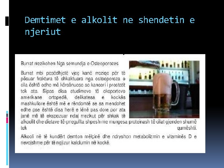 PROJEKT Tema Alkooli Lenda Kimi Emri Ina Zeneli