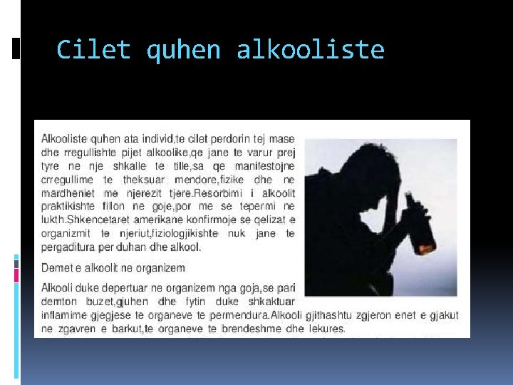 PROJEKT Tema Alkooli Lenda Kimi Emri Ina Zeneli