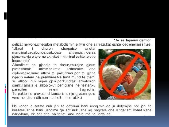 PROJEKT Tema Alkooli Lenda Kimi Emri Ina Zeneli