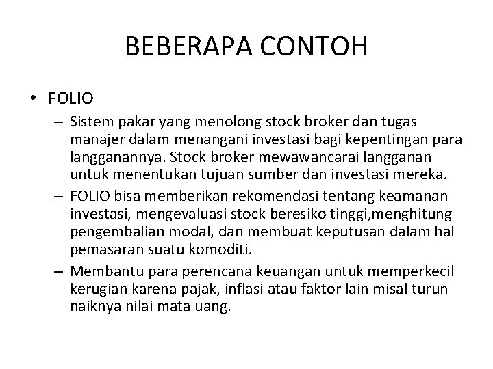 SISTEM PAKAR expert system Oleh Edy Mulyanto SISTEM