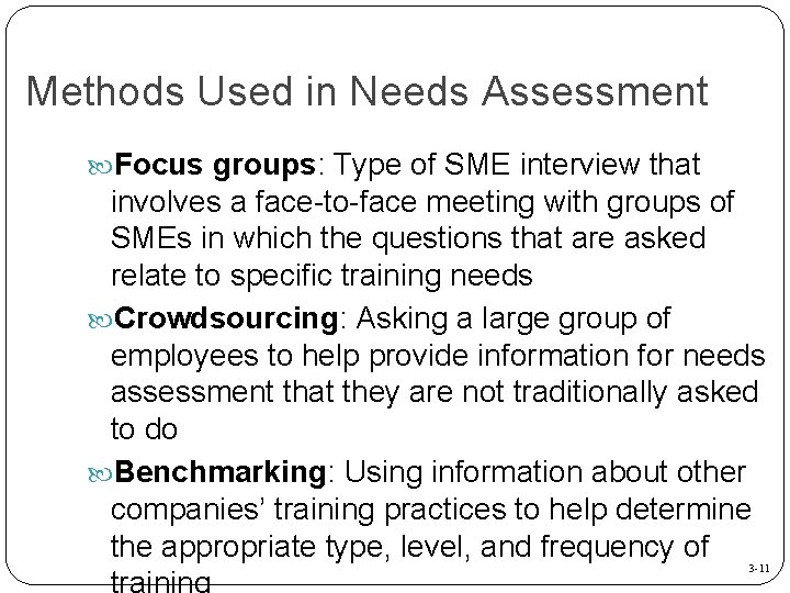 Needs Assessment Chapter 3 6 th Edition Raymond