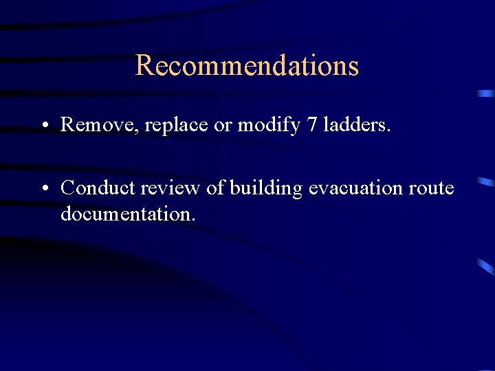 FIXED LADDER SAFETY REVIEW JAC Safety Committee Meeting