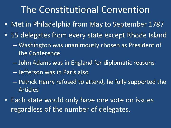 Ch 6 The Constitution The Weak Confederation Problems
