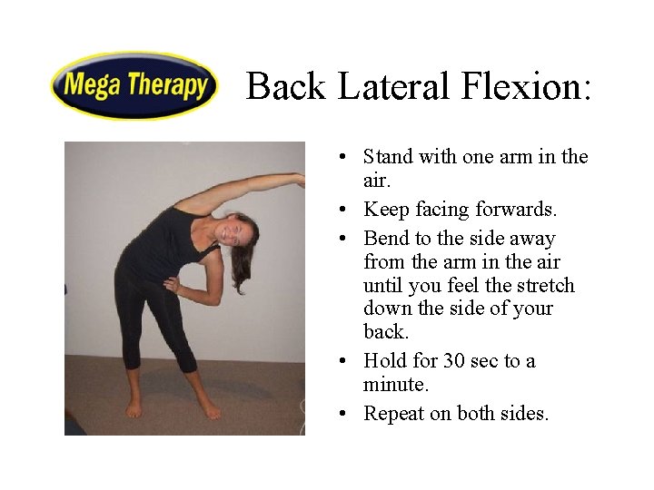 STRETCHES NECK Neck Flexion Bring your chin down