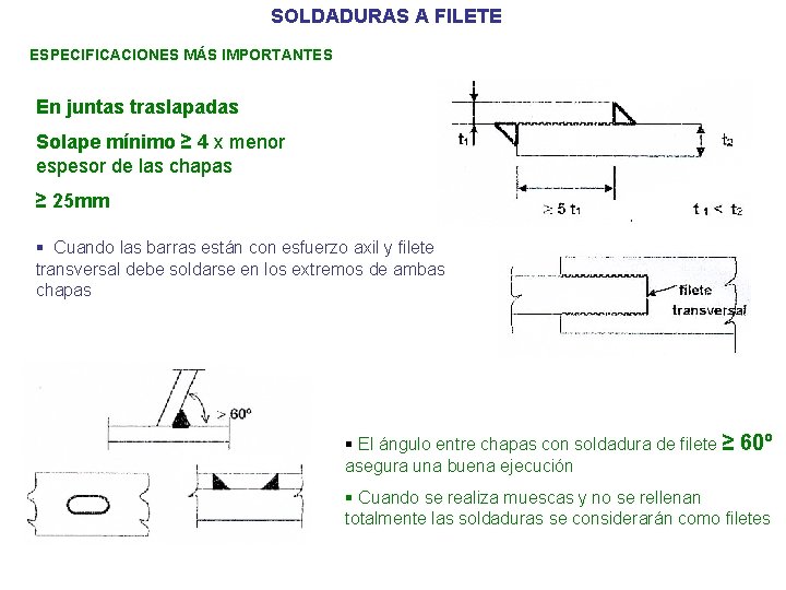SOLDADURAS A TOPE Se utilizan fundamentalmente para unir