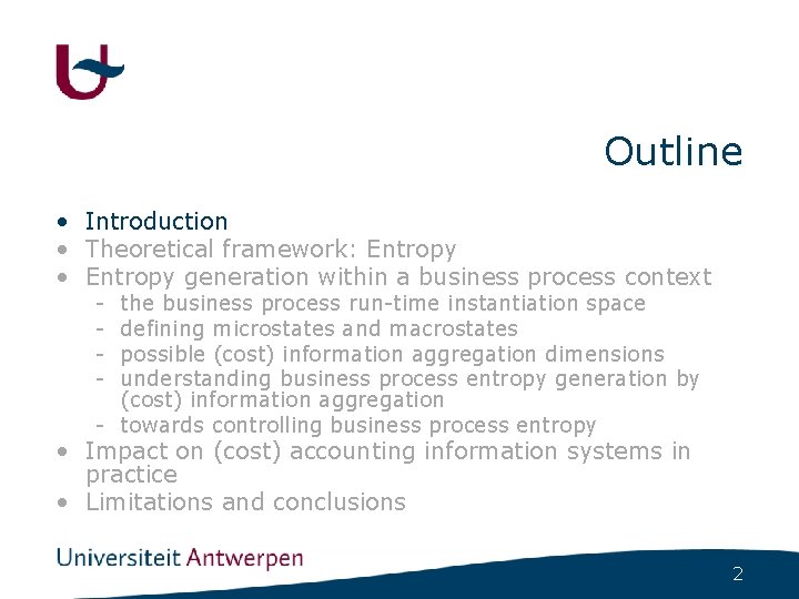Understanding Entropy Generation during the Execution of Business