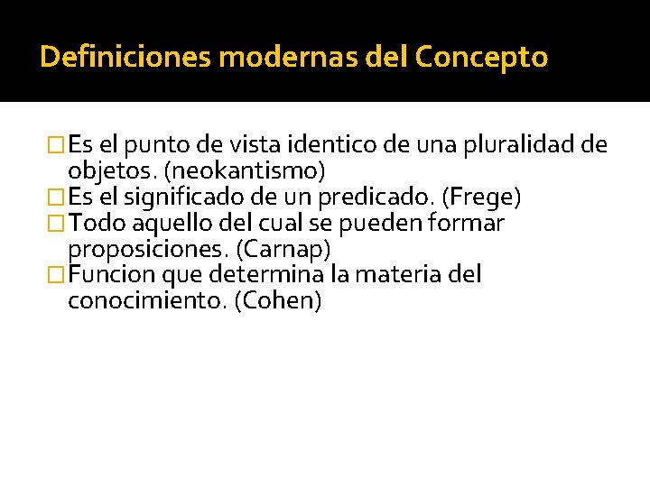 Concepto Definicion de concepto Fue un merito de