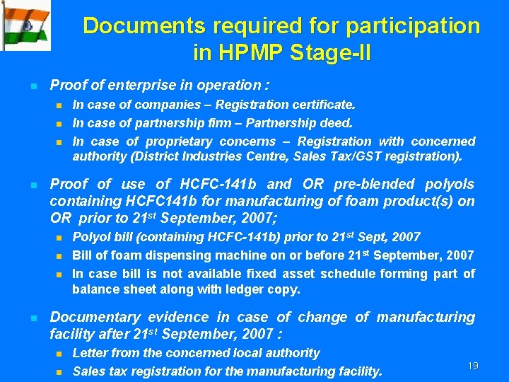 HCFC PHASE OUT IN FOAM MANUFACTURING SECTOR OZONE