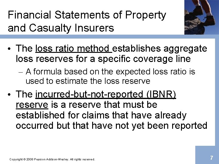 Chapter 7 Financial Operations of Insurers Copyright 2008