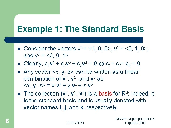 Finding Eigenvalues and Eigenvectors What is really important