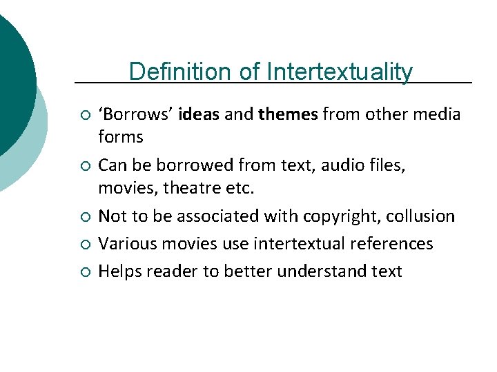 Frankensteins Intertextuality Definitions MerriamWebster the complex ...