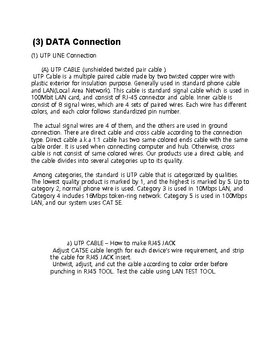 Construction Manual INDEX 1 Overview 2 Before Construction