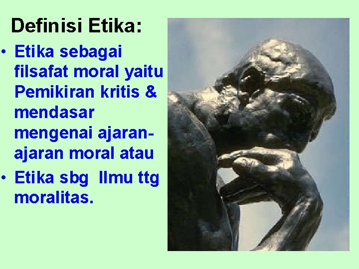 ETIKA ANALISIS PROFIL DANDAN MORAL PETA Bagaimana MUTU