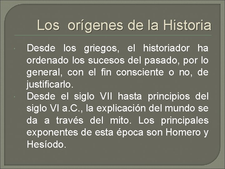 Qu es la Historia Qu es la Historia
