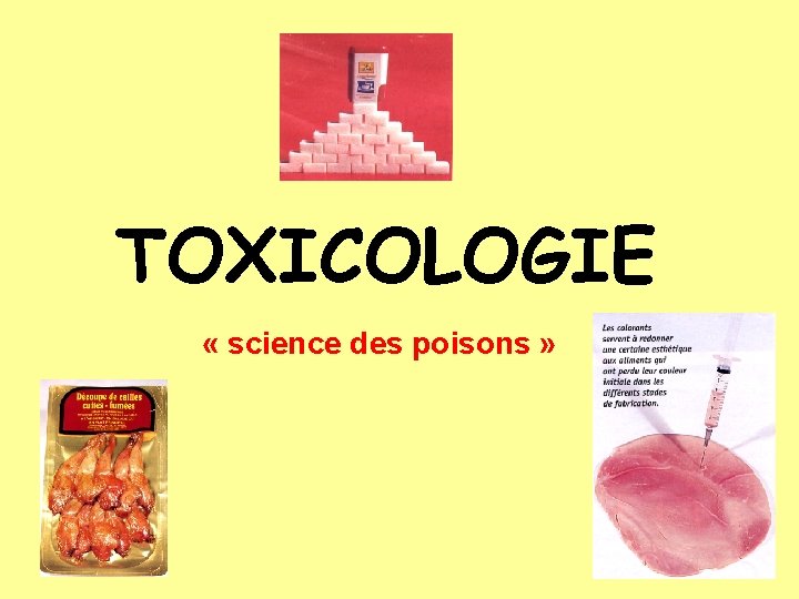 TOXICOLOGIE science des poisons le risque toxicologique Dfinition